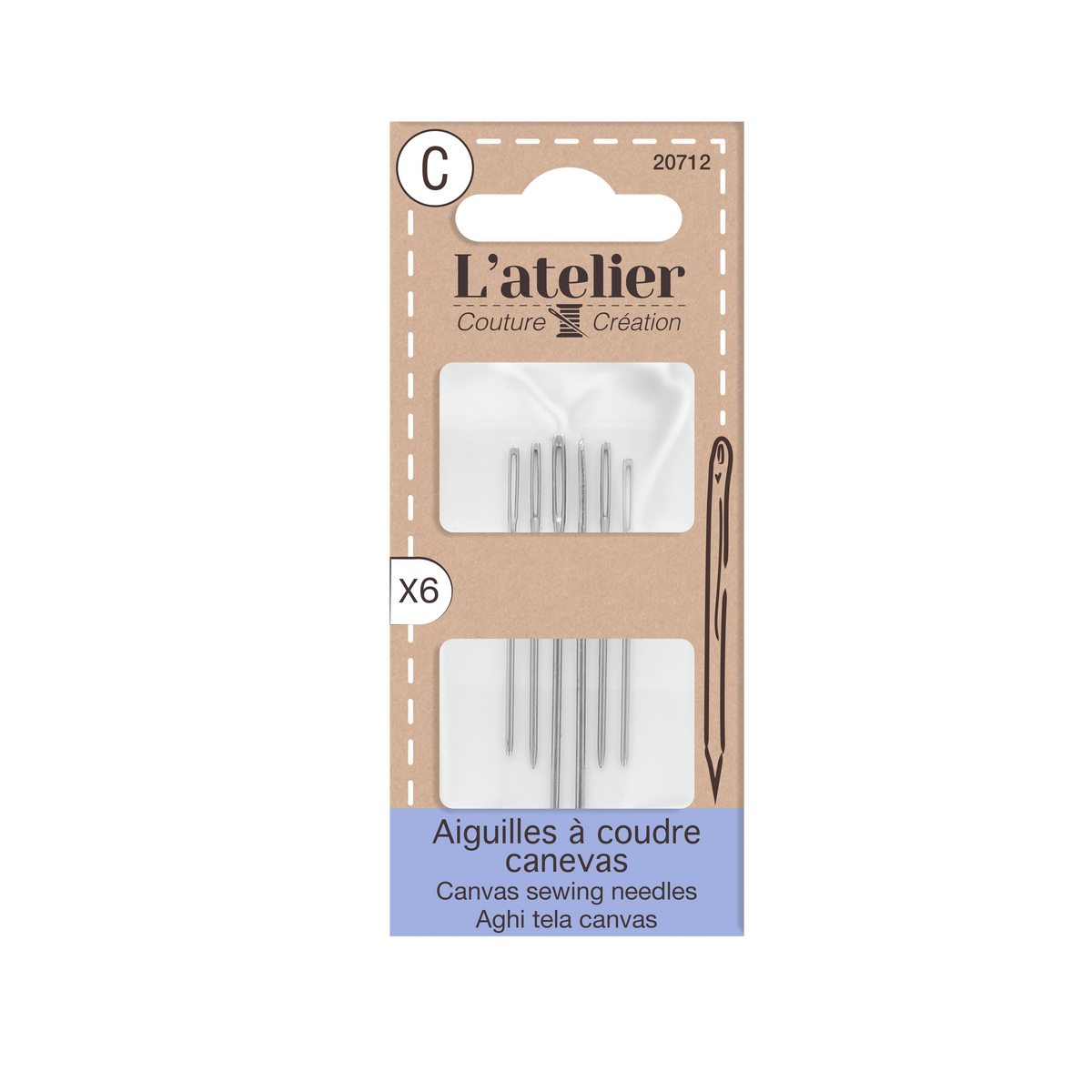 Aiguilles à coudre canevas – atelier.couture.creation
